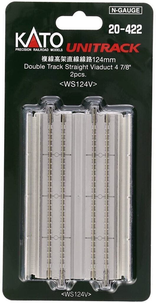 20-422 124mm Double Track Straight Viaduct (2 pcs.) - Train Trax