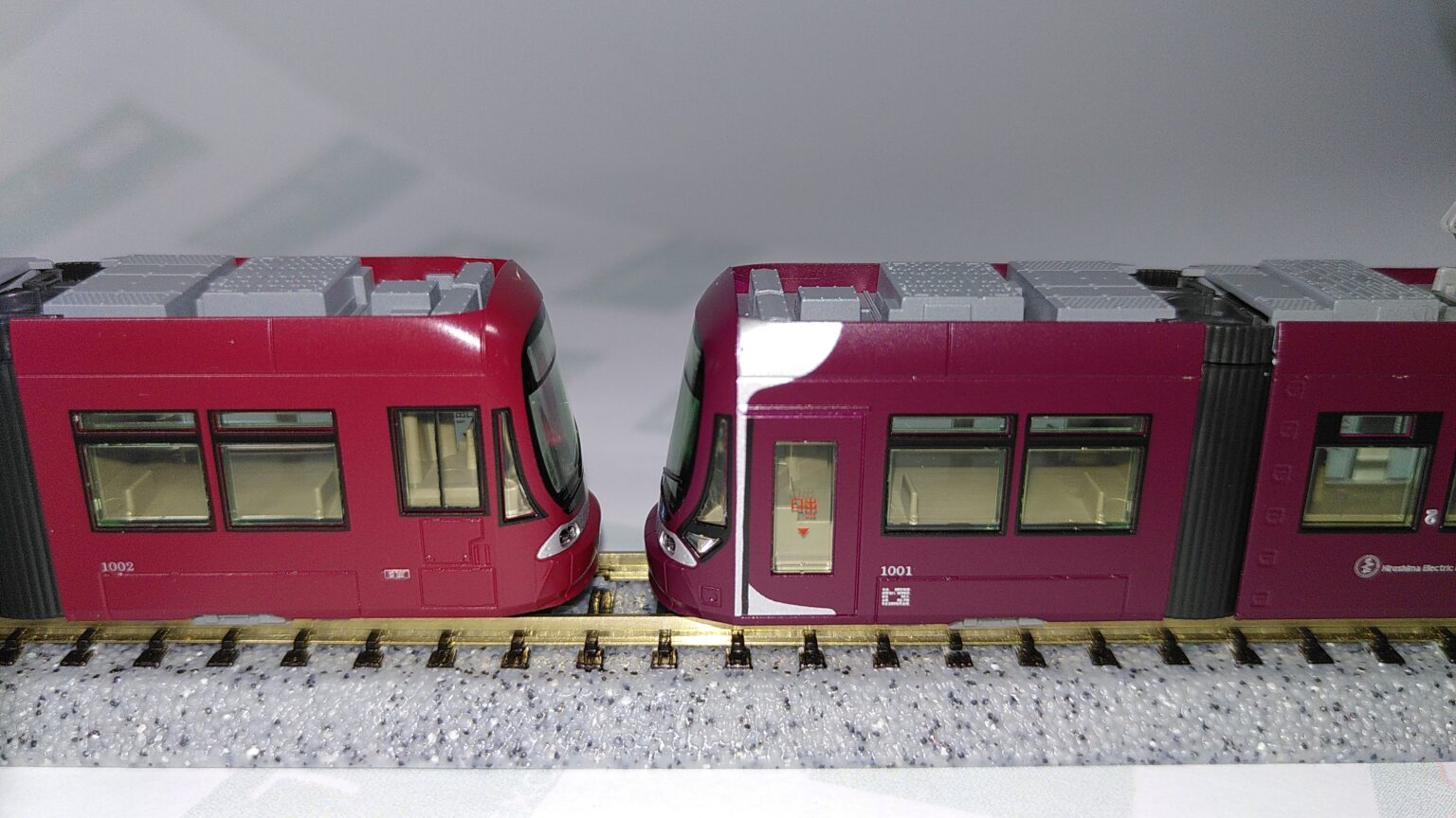 10-1604 *Hiroden 1000 LRV Piccolo/Piccola Tram Set (2) - Train Trax