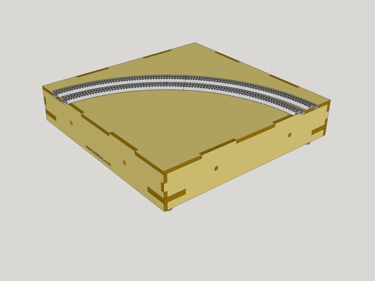 T-TRAK Large Outside Corner Module - Train Trax