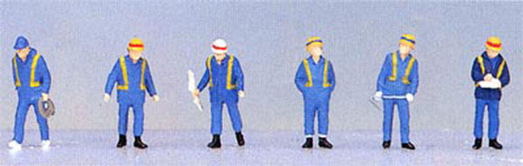 24 203 Japanese Maintenance Crew 6 Figure Set Train Trax 8612