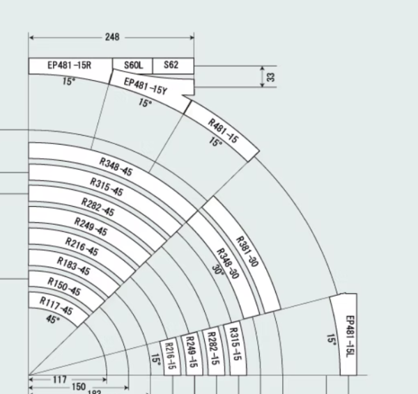 Track Radius - Train Trax